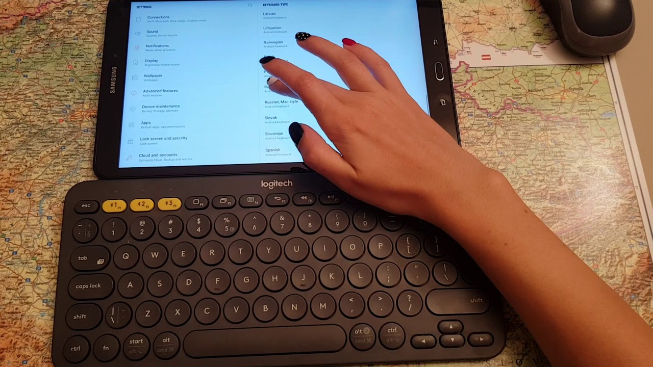 Android set hardware keyboard language - YouTube