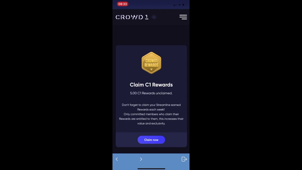 Ritirare e Incassare C1 Crowd1 Rewards dalla tua app - YouTube