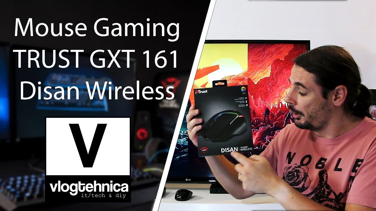 Review: Trust Disan GXT 161- mouse de gaming wireless - YouTube