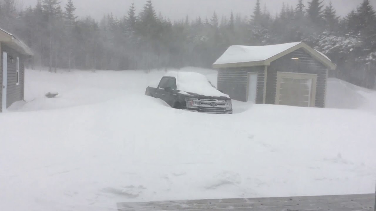 Newfoundland winter storm January 17th 2020 - YouTube