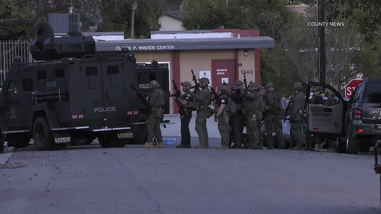 Schools Evacuated Amid Hourslong SWAT Standoff | Fullerton, CA - YouTube