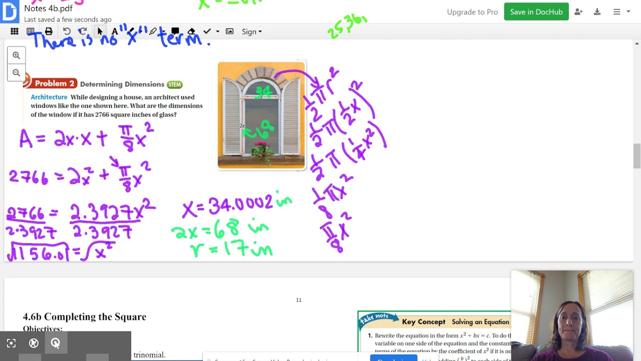 4.6a Lesson: Solving Using Square Roots - YouTube