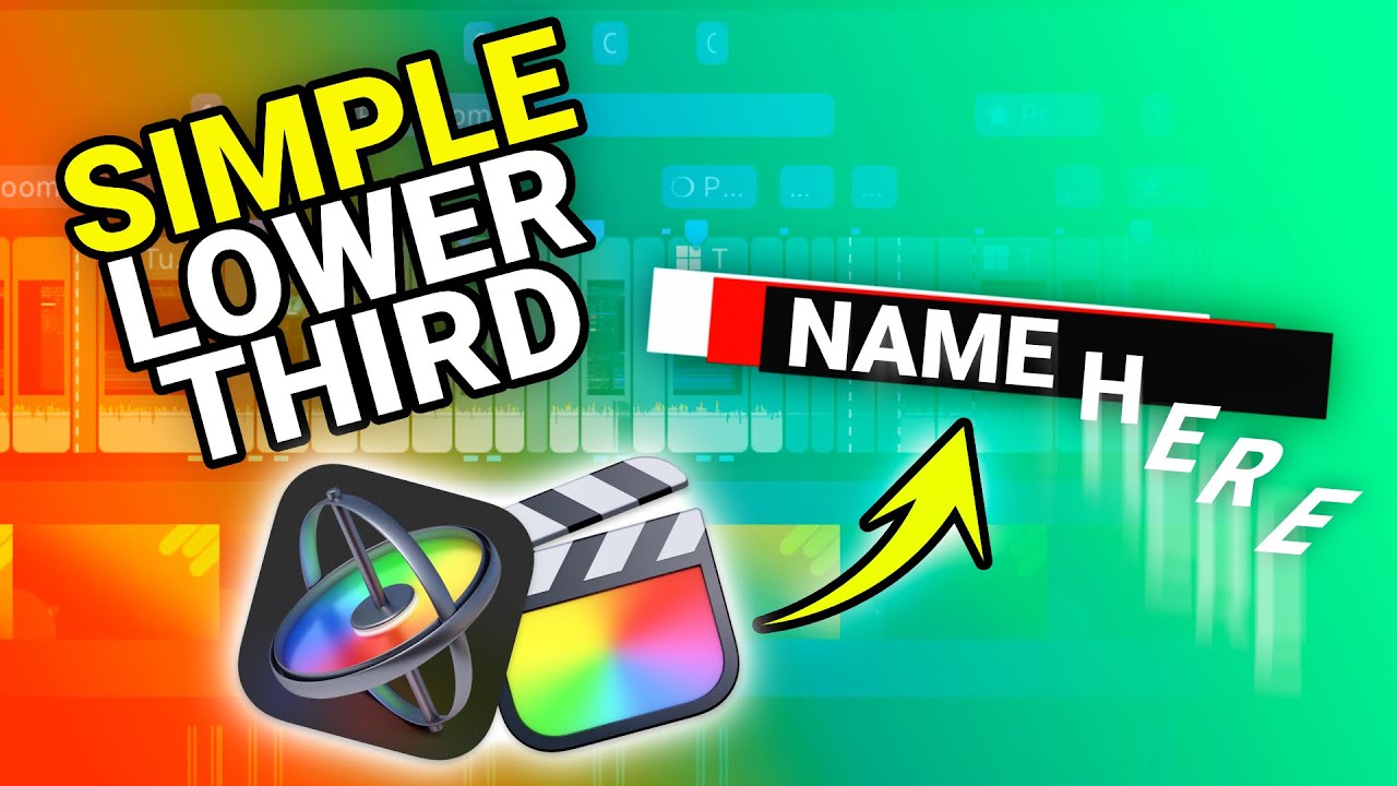 How to make a Simple Lower Third for Final Cut Pro in Apple Motion ...