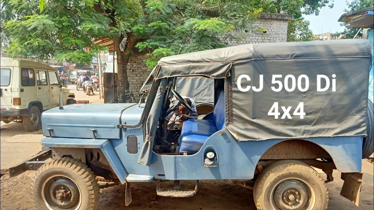Mahindra major jeep CJ500, - YouTube
