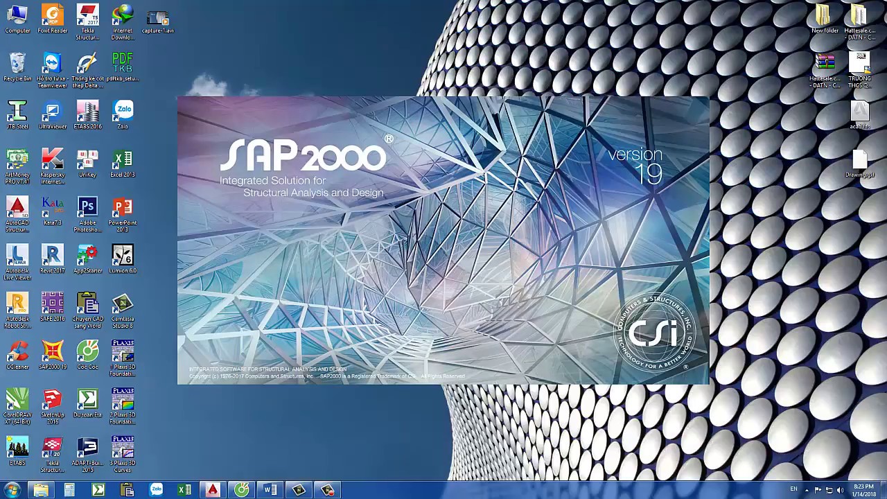 [Sap 2000 v19] Tính toán bể nước ngầm - YouTube