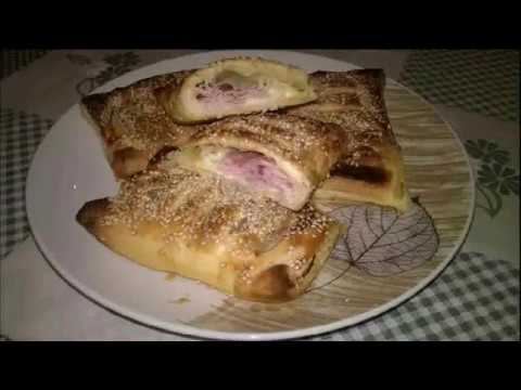 FAGOTTI DI PASTA SFOGLIA CON PROSCIUTTO COTTO E PROVOLETTA DOLCE - YouTube