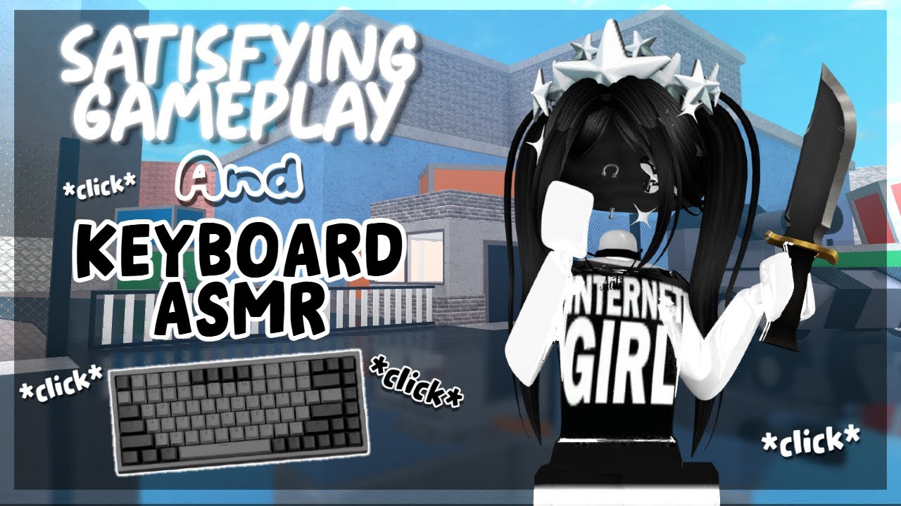 Satisfying MM2 Gameplay + KEYBOARD ASMR 🔪🔥- Roblox Murder Mystery 2 ...