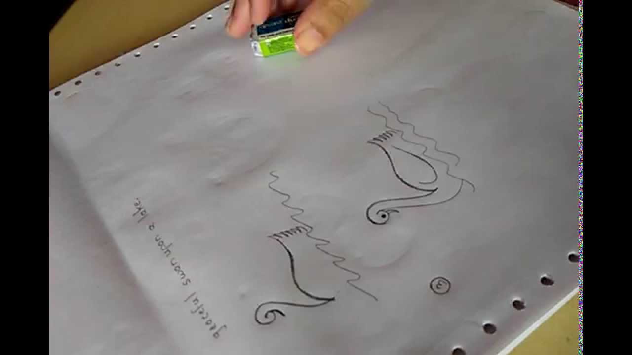 Draw a Swan using a number 2 - YouTube