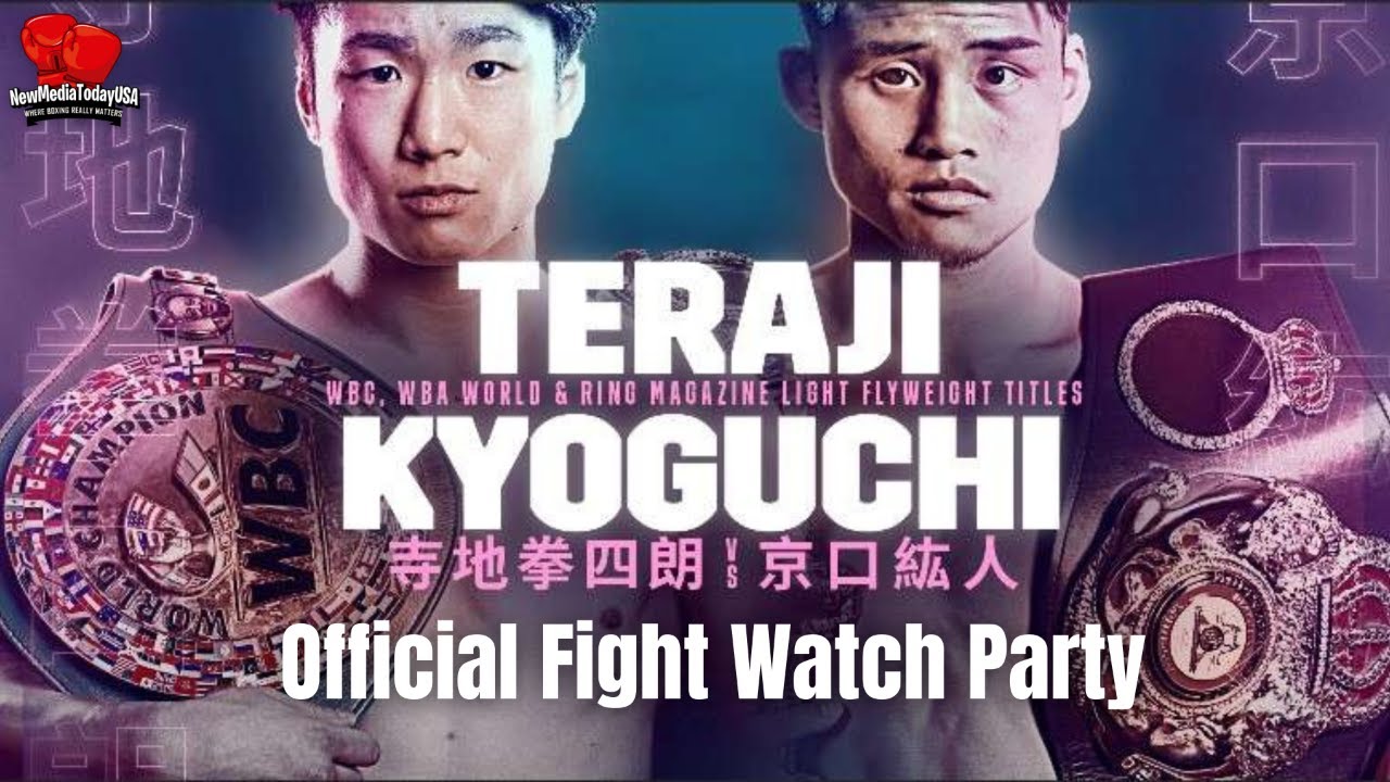 Kenshiro Teraji vs Hiroto Kyoguchi Official Fight Watch Party! - YouTube