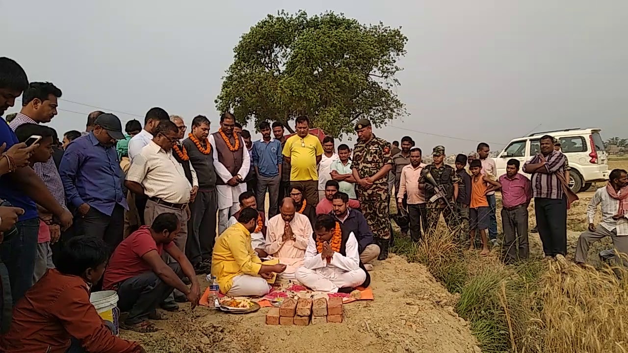 Cm lalbabu raut started the road project from birgunj - YouTube