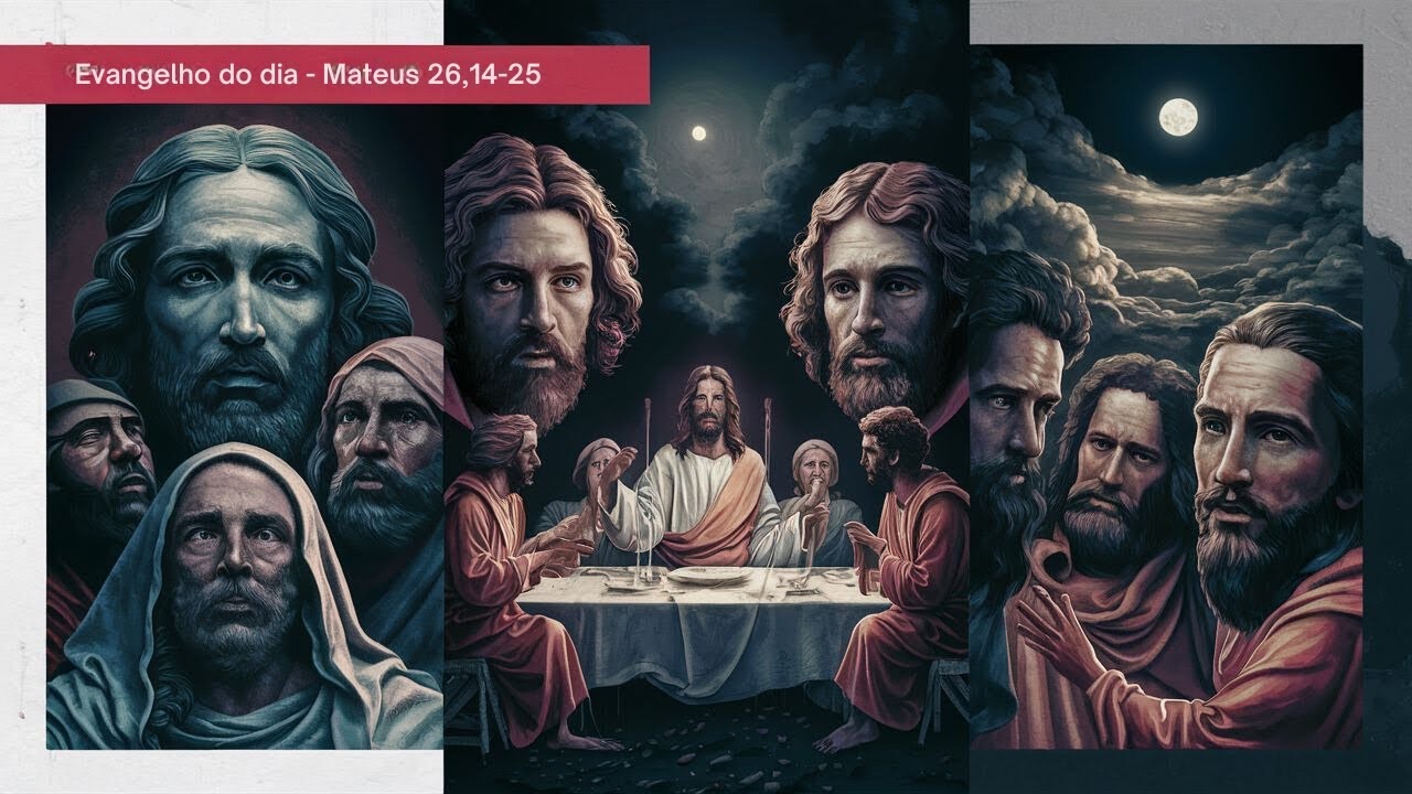 Evangelho do Dia - Mateus 26, 14-25 - Quarta - 27.03.24 - YouTube