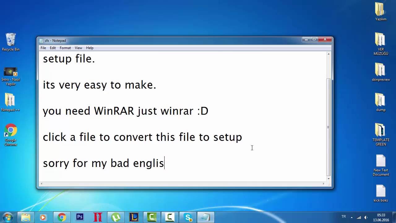 How to make a setup with winRAR (easy to make) - YouTube