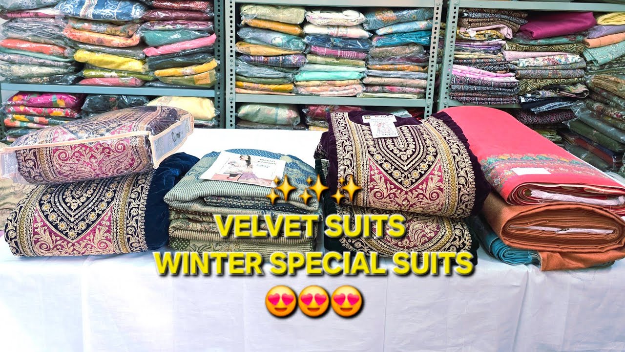 VELVET KE BAHUT SUNDER SUITS WINTER SUITS BAHUT KAM PRICE ME 😍 👌 💕 💖 ...
