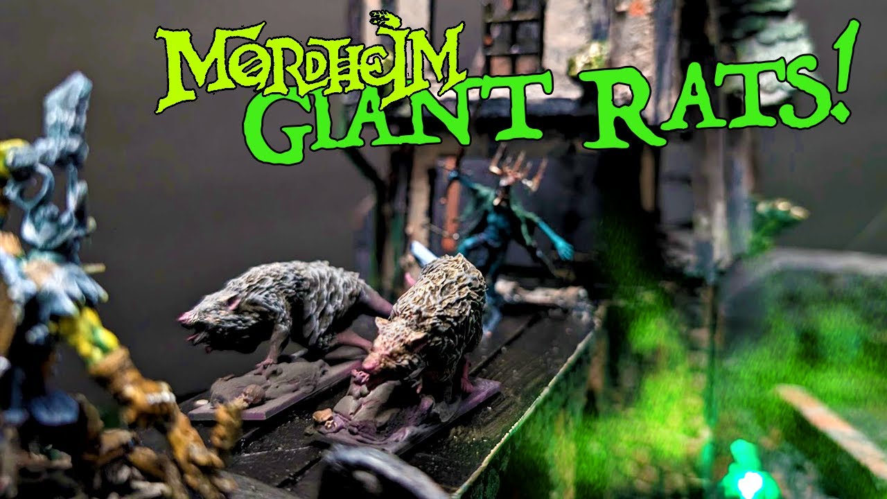 Custom Giant Rat Miniature for my Undead Mordheim Warband • FREE STLs ...