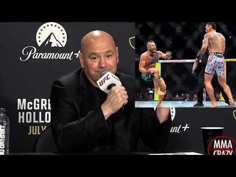 Dana White immediate reaction to Conor McGregor injury at UFC 329