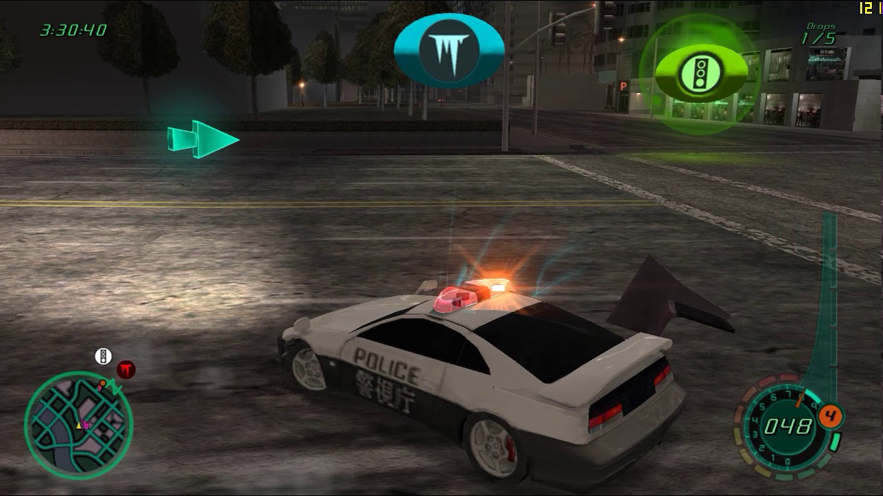 Midnight Club II - Tokyo cop mini game - YouTube