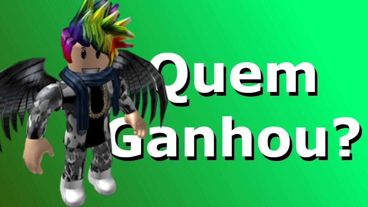 Quem ganhou a conta de 25k robux - YouTube