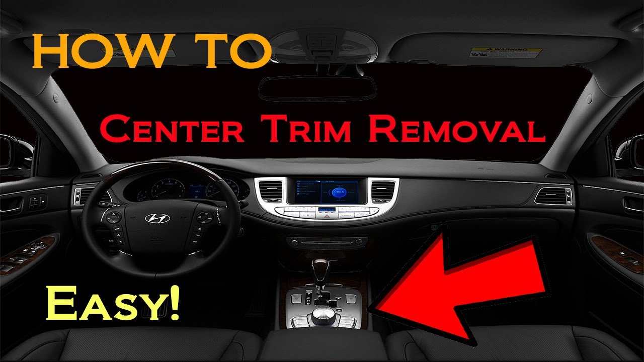Center Console trim removal - YouTube