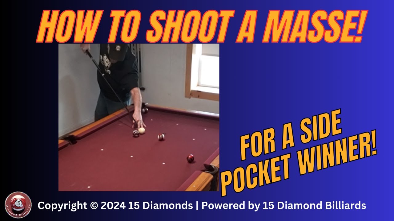 How to make a Masse' Shot! #runout #masseshot #masse - YouTube