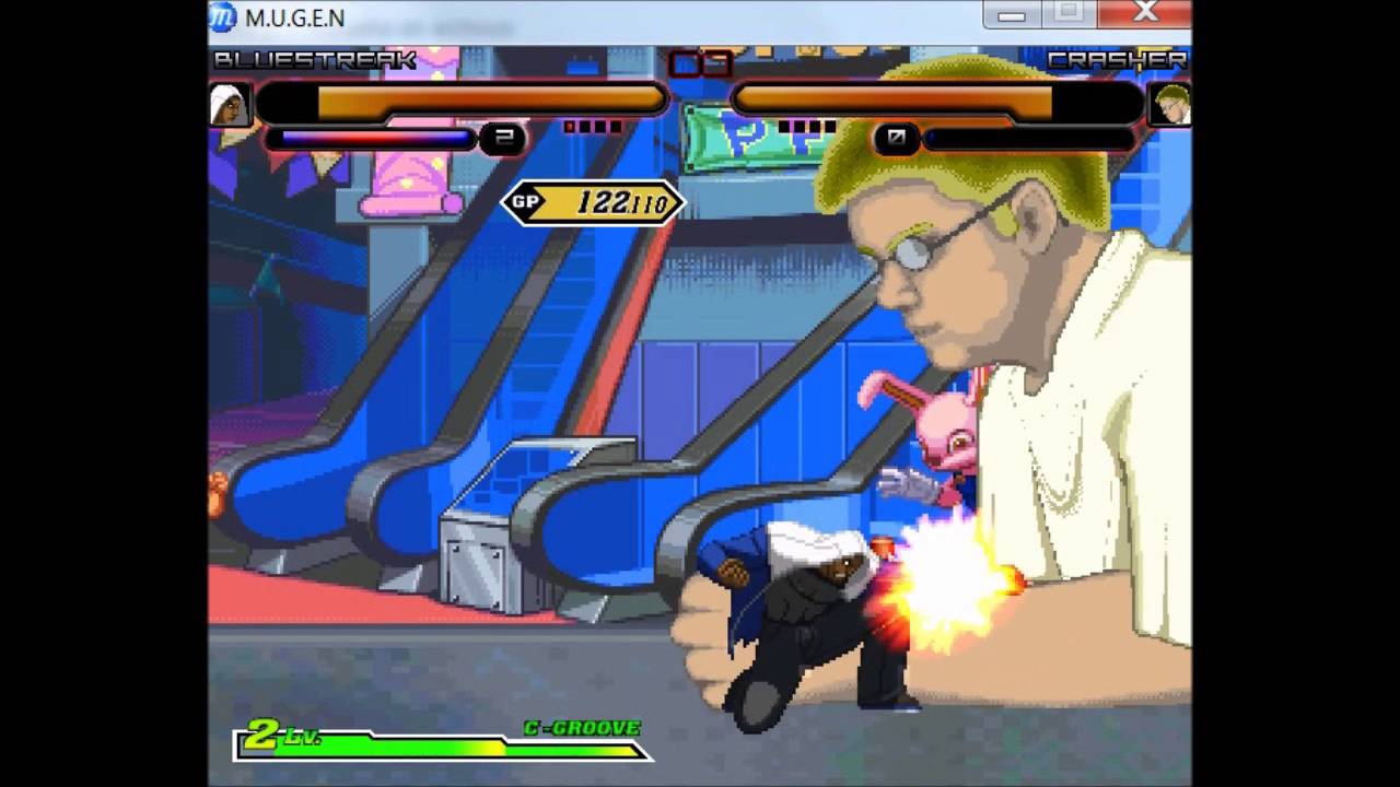 MUGEN Bluestreak (me) VS Giant Angry German Kid - YouTube
