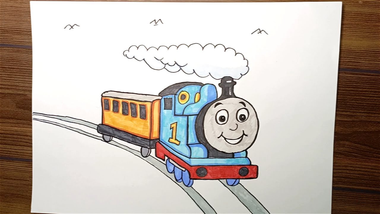 How To Draw THOMAS & FRIEND'S | Easy Step By Step Tutorial - YouTube