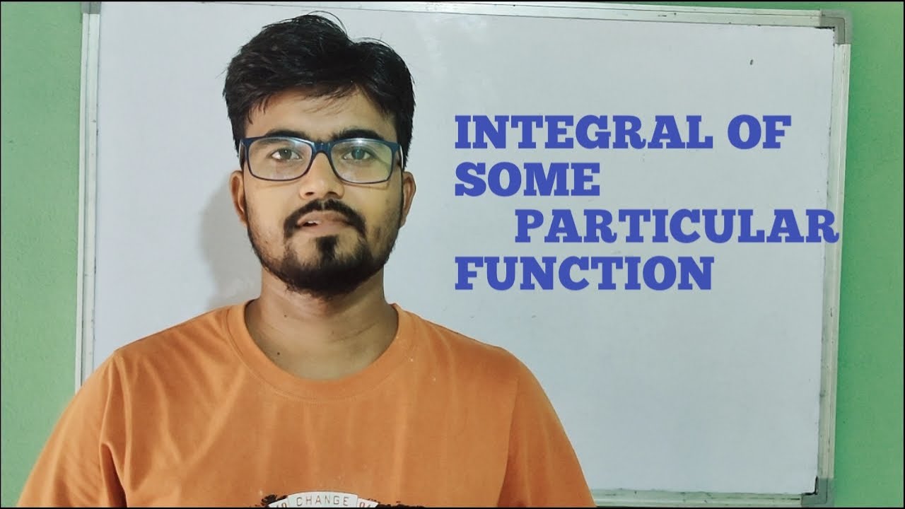 Integral of some particular function for class 12th - YouTube