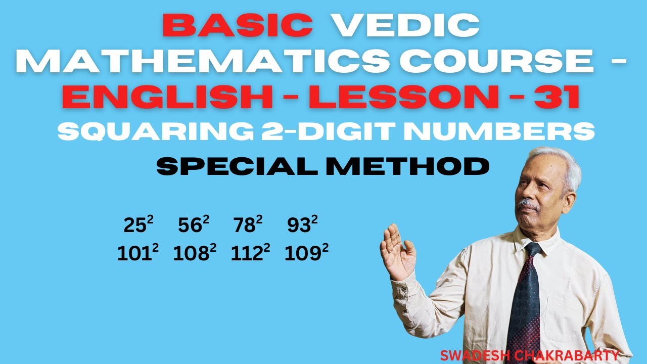 Square any two digit number instantly | Vedic Mathematics - Lesson 31 ...