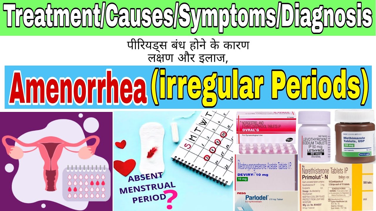 Amenorrhea Teatment/Causes/Symptoms/Diagnosis | Irregular Periods ...