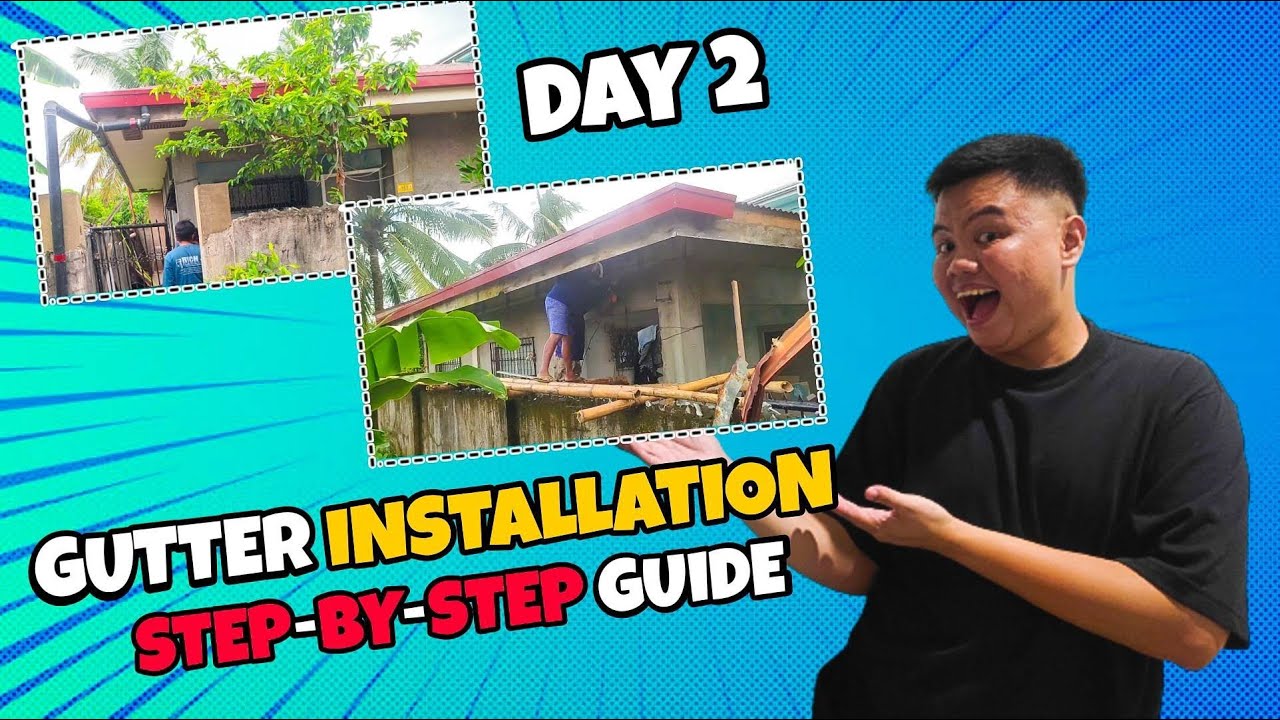 GUTTER INSTALLATION STEP BY STEP GUIDE DAY 2 - YouTube