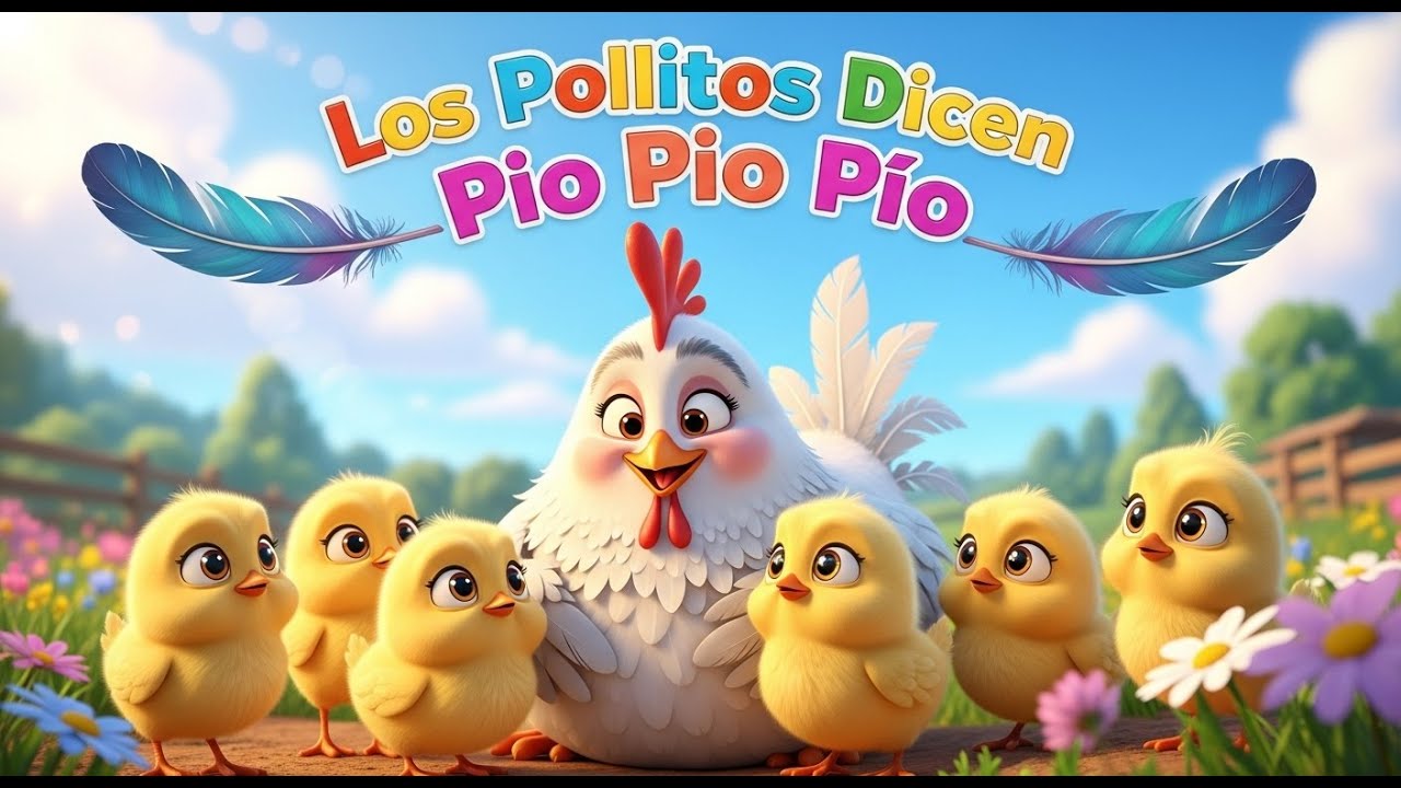 Los Pollitos Dicen Pío Pío Pío 🐥 | Canción Infantil Animada en Alta ...