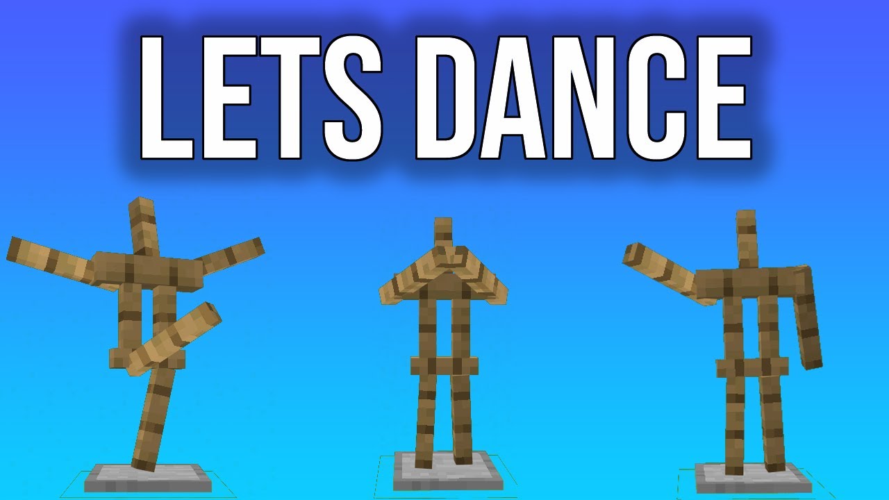 Minecraft Bedrock, How To Make Dancing Armor Stands - YouTube