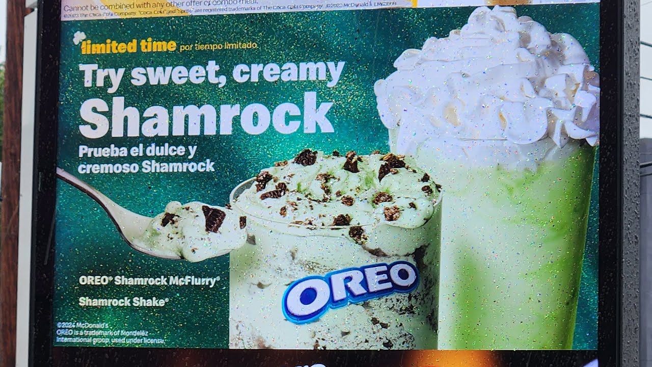McDonald's OREO Shamrock McFlurry Review - YouTube