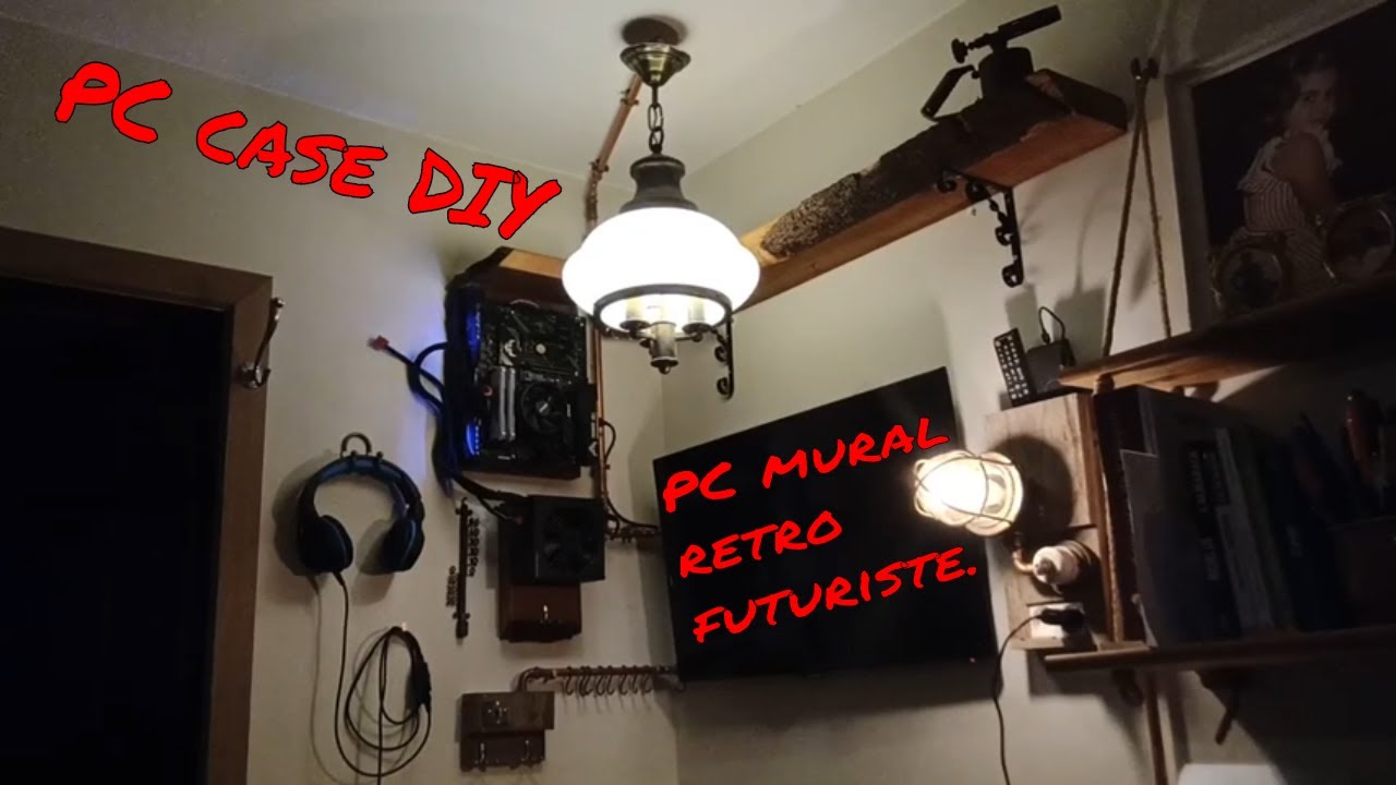 J'accroche mon pc au mur !! style retro futuriste. - YouTube