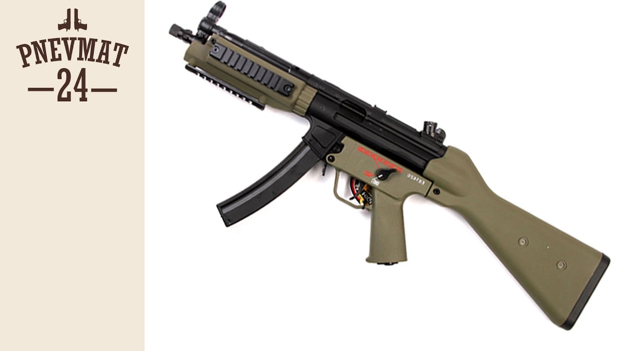 G&G MP5 A5 RIS (TGM-T A5) Blowback - YouTube