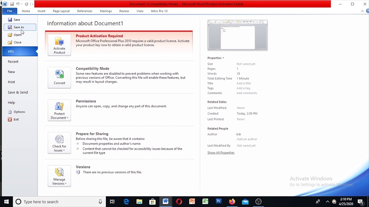 Dasar Buka (Open) File Ms Word - YouTube