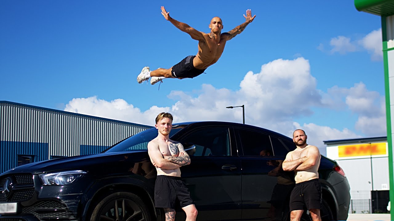 GYMNASTICS CHALLENGE OVER A £150,000 CAR ft. Nile Wilson & Ash Watson ...