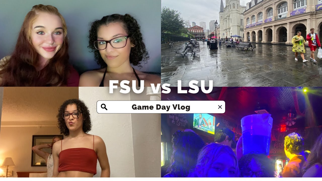 COLLEGE GAME DAY |WEEKEND VLOG| FSU VS LSU - YouTube