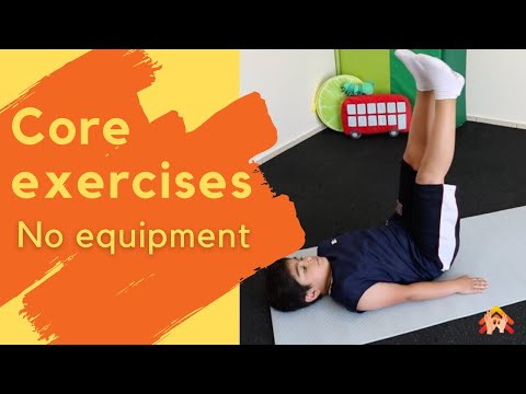 Core exercises for kids (PE activities)