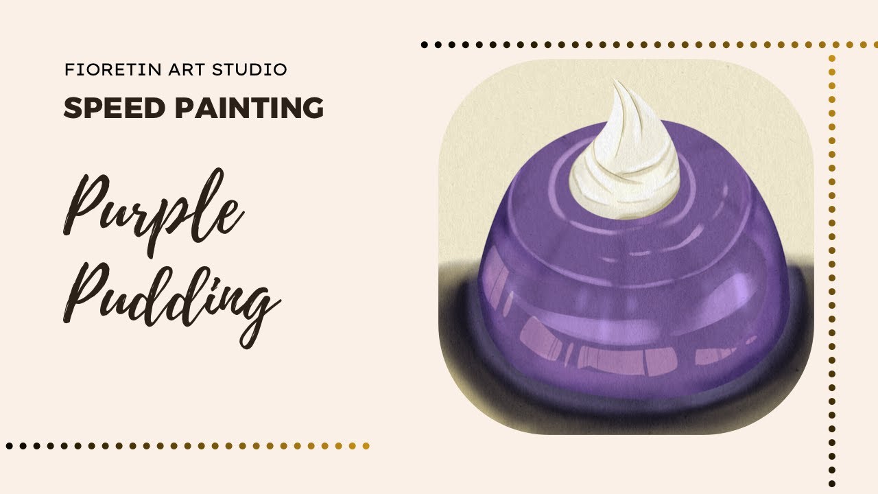 Let's Draw Purple Pudding in PROCREATE - Speedpaint - YouTube
