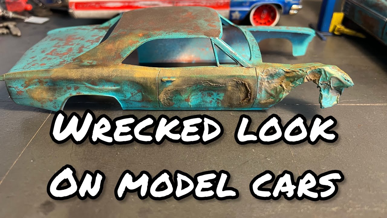 1967 Chevrolet Chevelle wrecked model car kit (how to) part 1 of 2 of ...