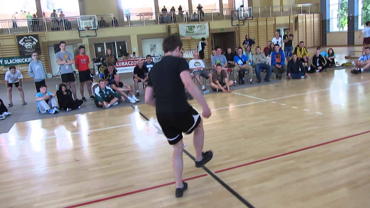 Flying bag jam lubaczów 2013 battle Footbag Vs Break Dance - YouTube