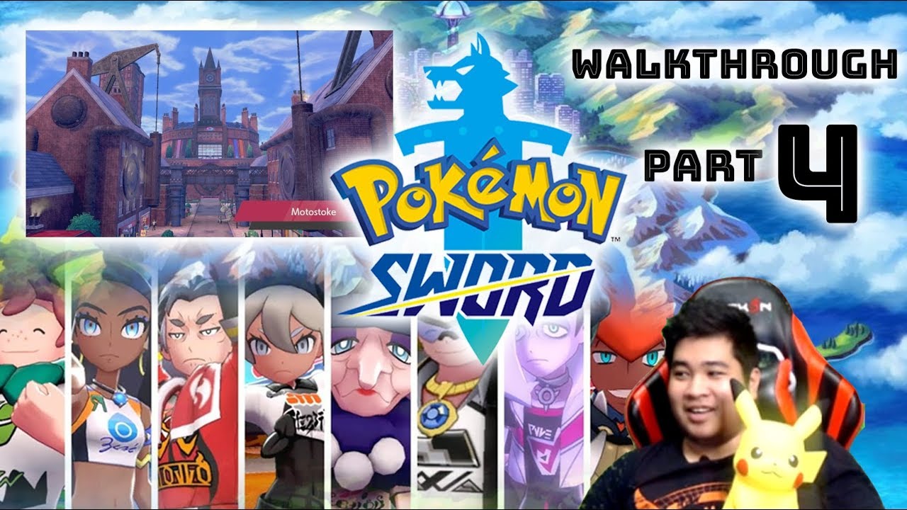 Pokemon Sword Gameplay Walkthrough PART 4 | Motostoke City | GYM ...