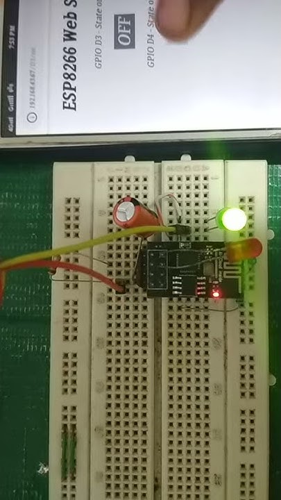 ESP8266-01 Module Based Webserver to Control LED from Webpage without Internet. - YouTube