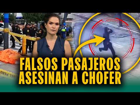 Lo mataron a balazos: Sicarios huyen tras grabar asesinato de un chofer