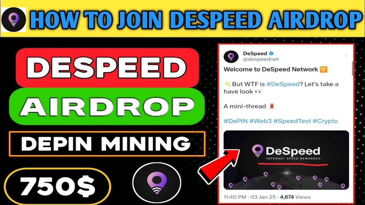 DeSpeed Airdrop - DeSpeed Network Airdrop Guide || Despeed Airdrop Real Or Fake ? - YouTube