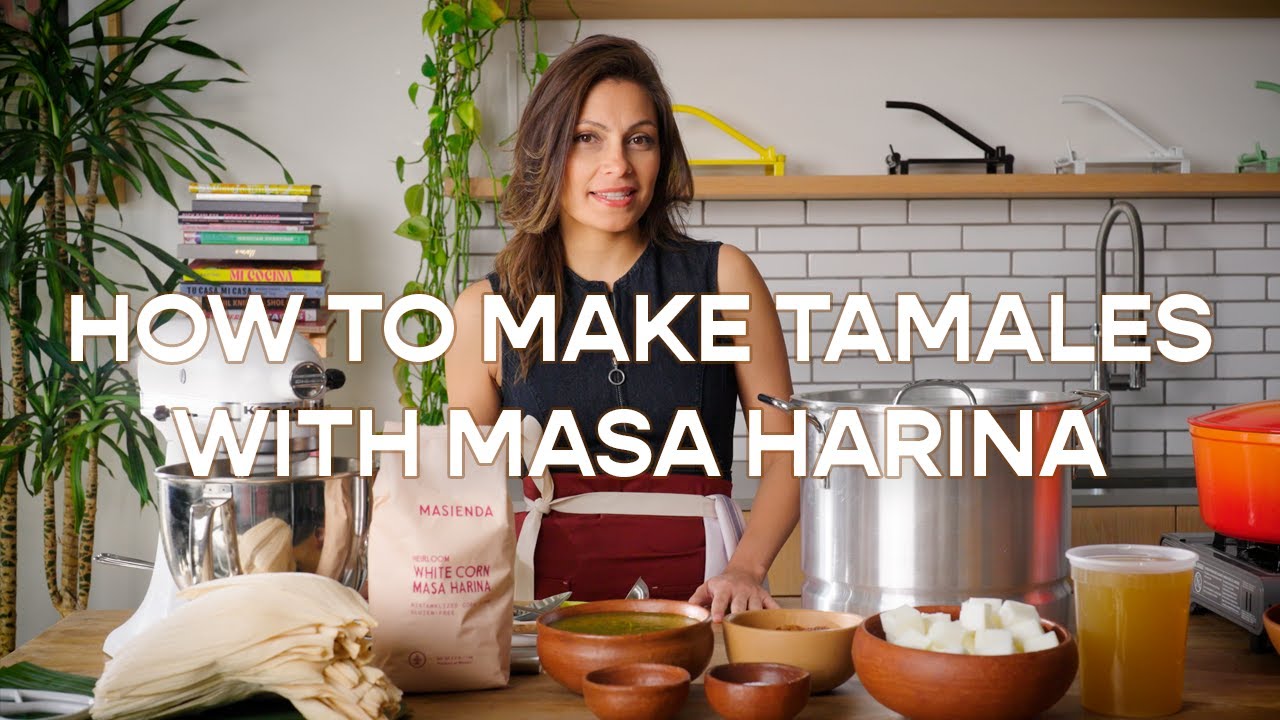 Making Tamales Spreading Masa