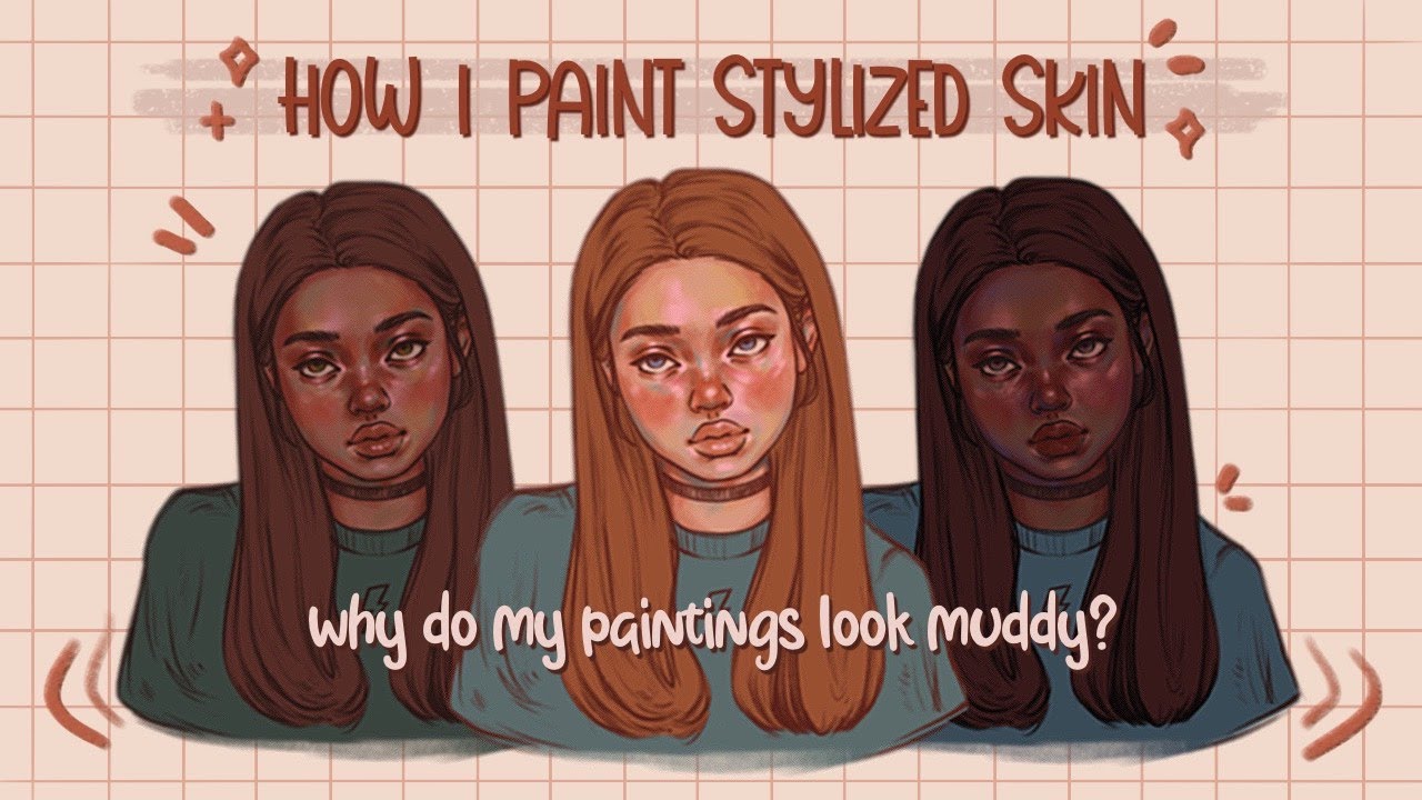 HOW I PAINT STYLIZED SKIN (+tips) - YouTube