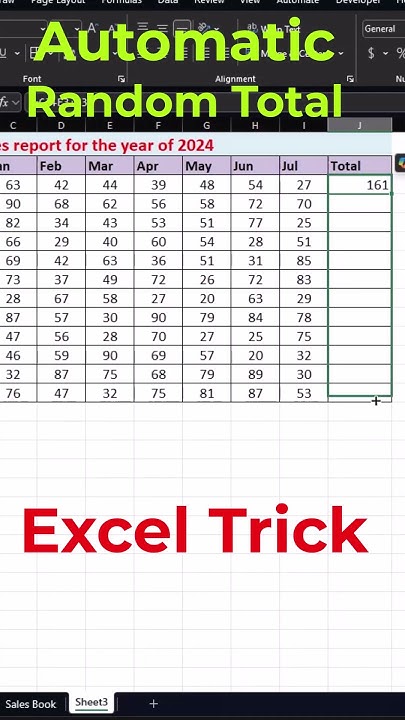 Advanced Excel Trick | Automatic Random Total | #shorts random total - YouTube