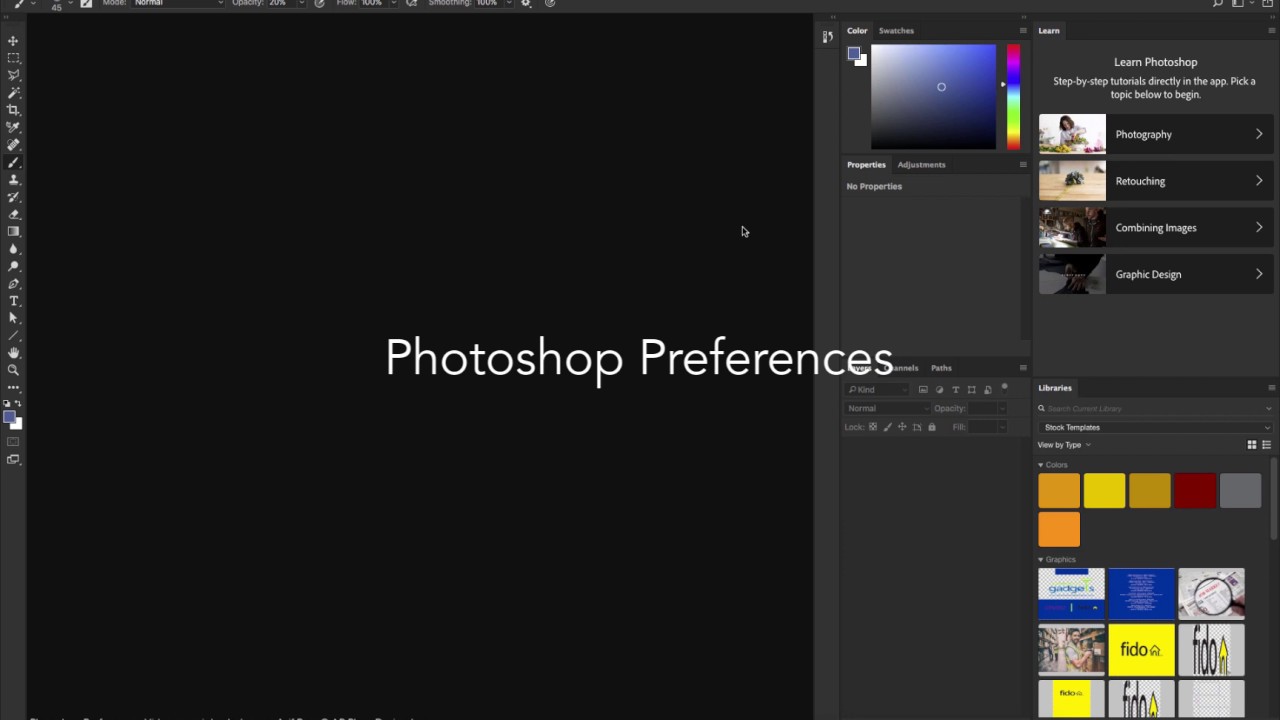 Understanding Photoshop CC Preferences - YouTube