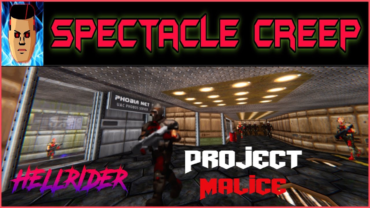 Doom 🔥 Spectacle Creep | E1M2 + Hellrider & Project Malice | 100% ...